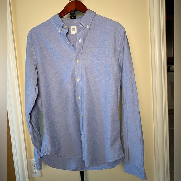 GAP | Shirts | Mens Gap Blue Denim Button Down Shirt | Poshmark